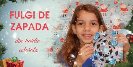 Fulgi de zapada din hartie colorata (Tutorial) | SfatulMamicilor.ro