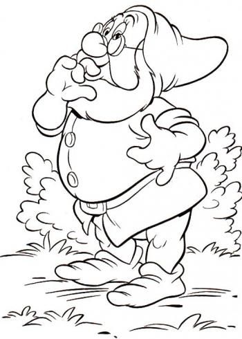 Piticul cel mai batran - Plansa de colorat | SfatulMamicilor.ro