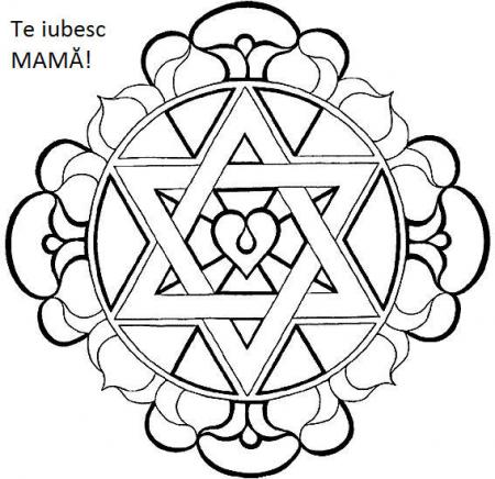 Inimioara de ziua femeii - Plansa de colorat | SfatulMamicilor.ro