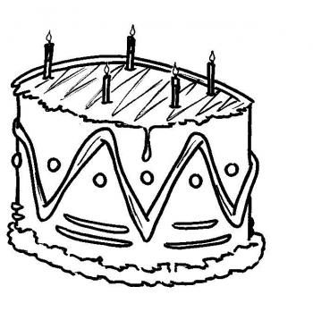 Tort - Plansa de colorat | SfatulMamicilor.ro