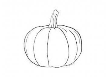 Coloreaza un dovleac - Plansa de colorat | SfatulMamicilor.ro